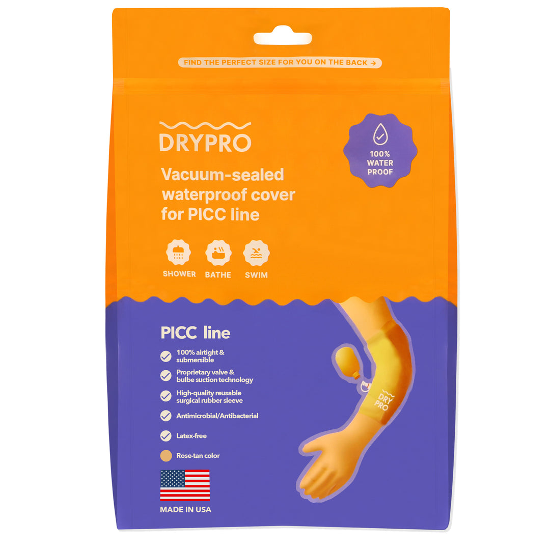 DryPro / Vacuum-Sealed Waterproof Cover for PICC Line – pcpcanada